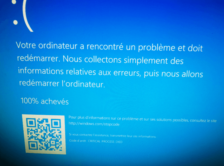 [5 Solutions] Résoudre Critical Process Died Windows 10